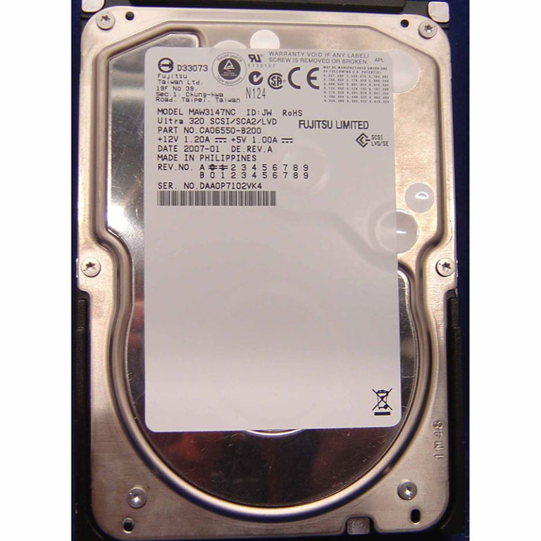 MAW3147NC – Fujitsu 147GB 10K RPM SCSI 3.5″ HDD U320, 80 pin – Disk Drive Finder