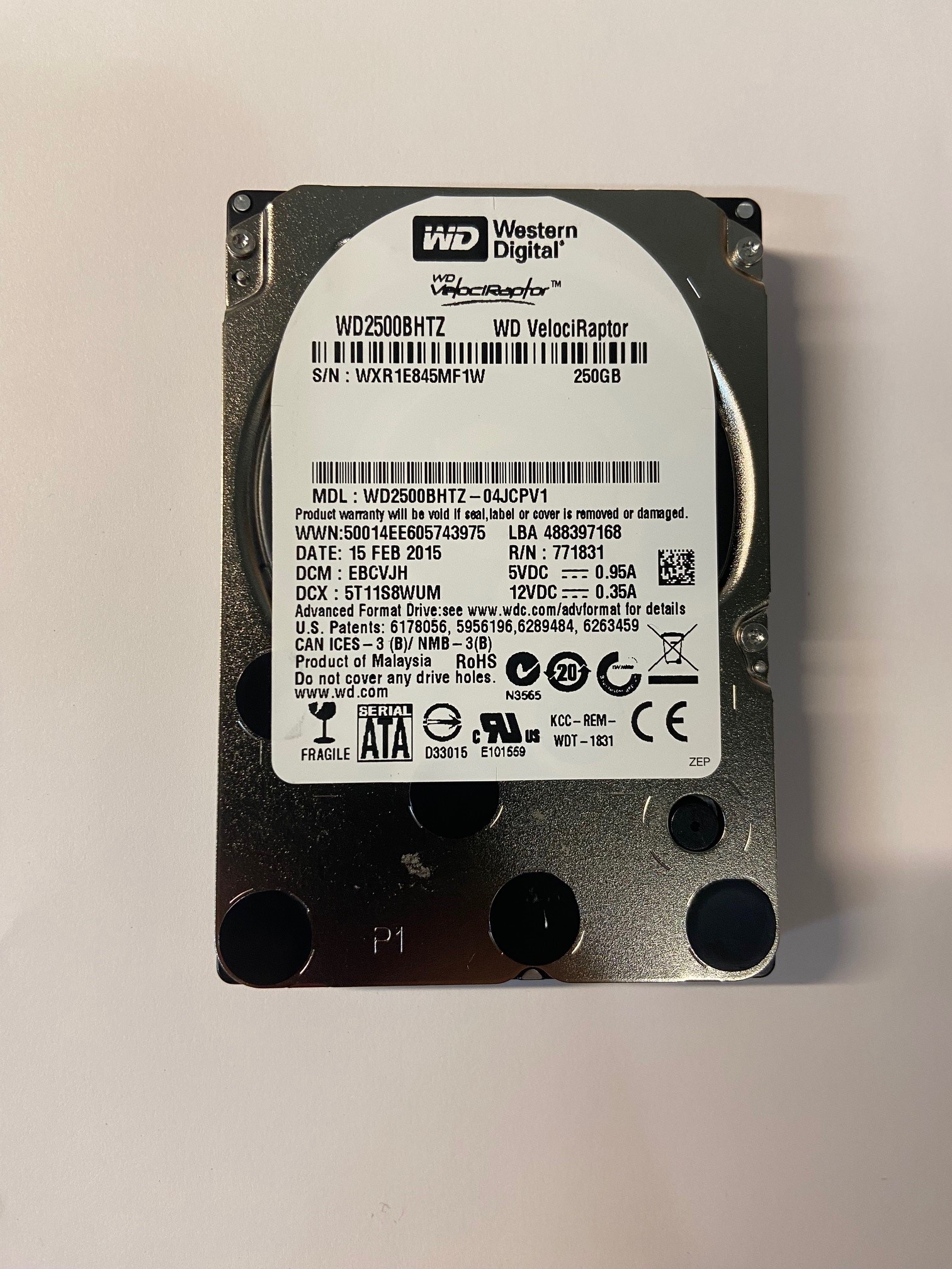 WD2500BHTZ Western Digital 250GB 10K RPM SATA 2 5 HDD New With 0 WD2500BHTZ Western Digital 250GB 10K RPM SATA 2 5 HDD New With 0